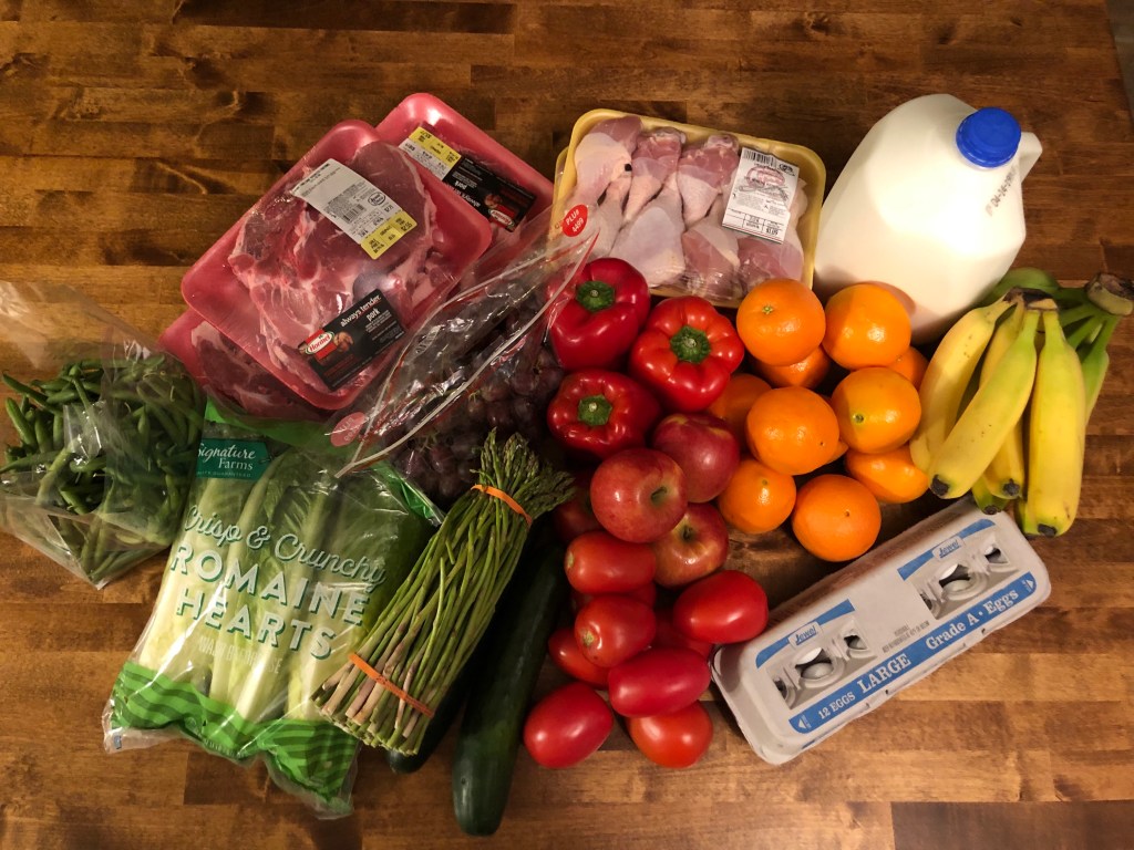 A week’s worth of groceries for $30 – No Makeup Mama